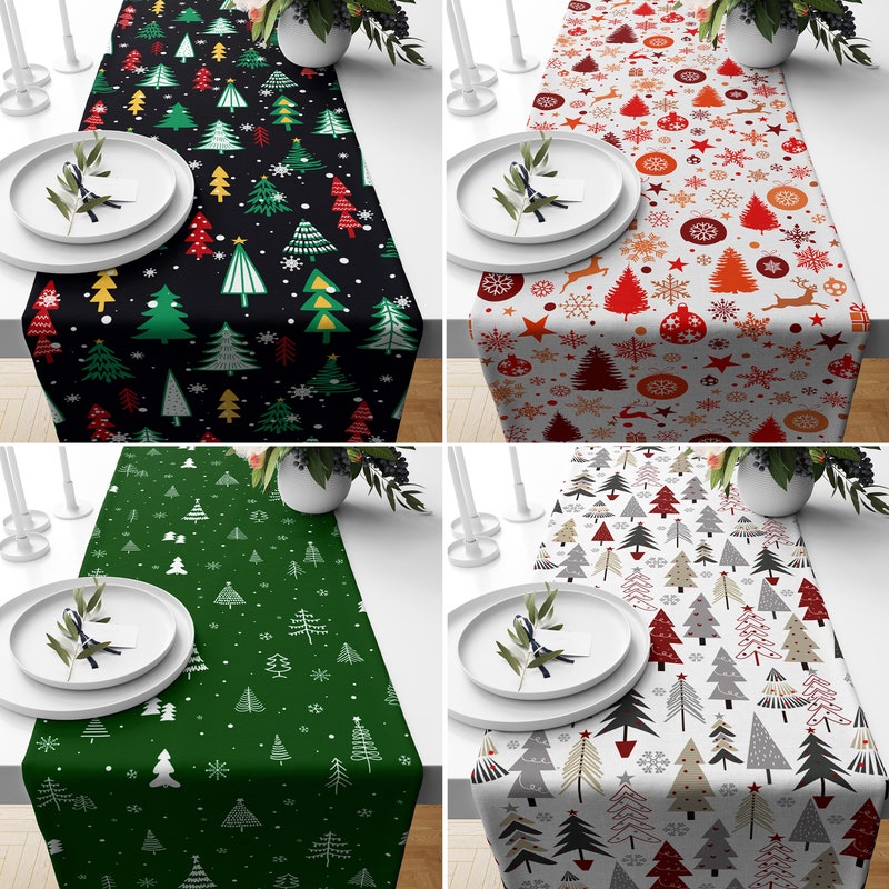 Tree Table Runner - Etsy