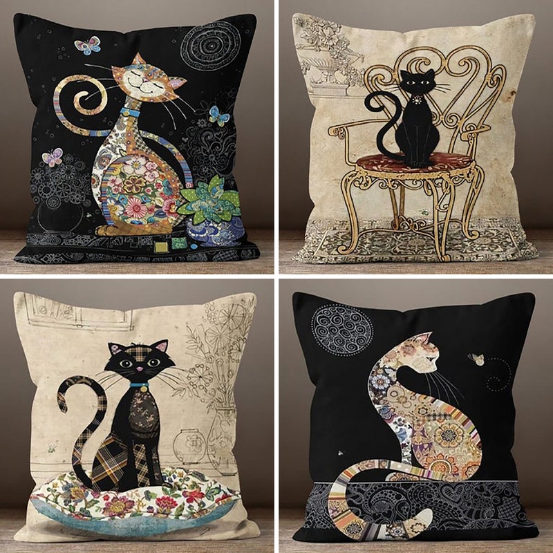 Patchwork Cats - Etsy