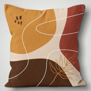 Boho Abstract Pillow Covers, Green Boho Cushion Cover, Modern Accent ...