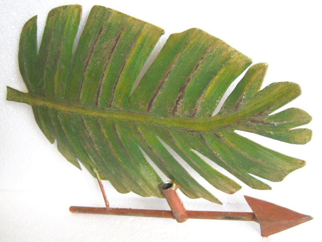 Iron Leaf Weather Vane - Etsy