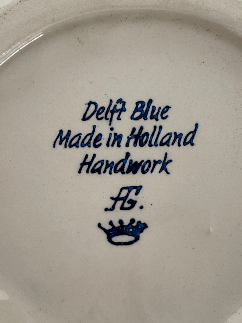 Vintage Delft Blue Holland Signed Cutout Bowl Dish - Etsy