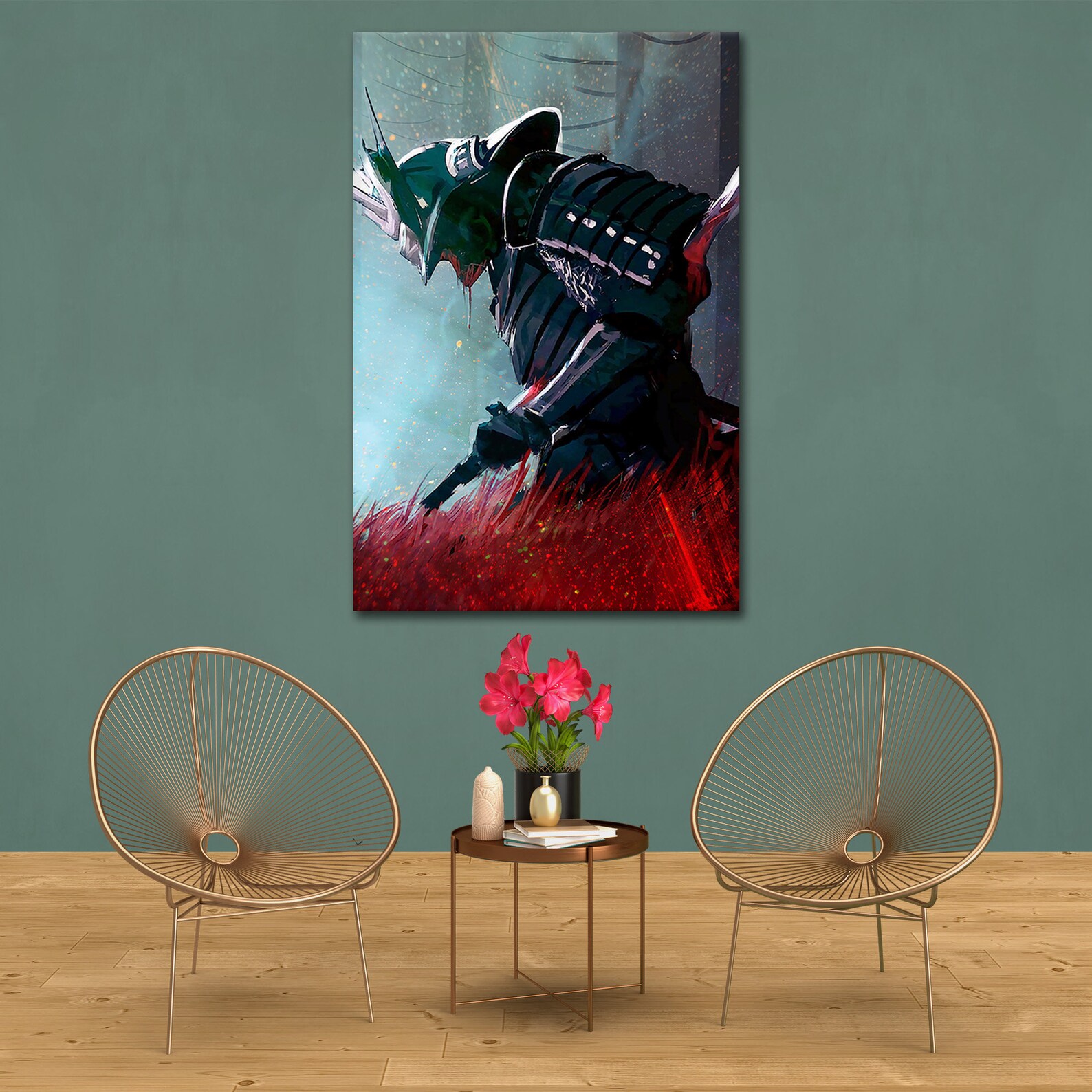 Japanese Samurai Canvas Art Print Samurai Wall Art Decor - Etsy