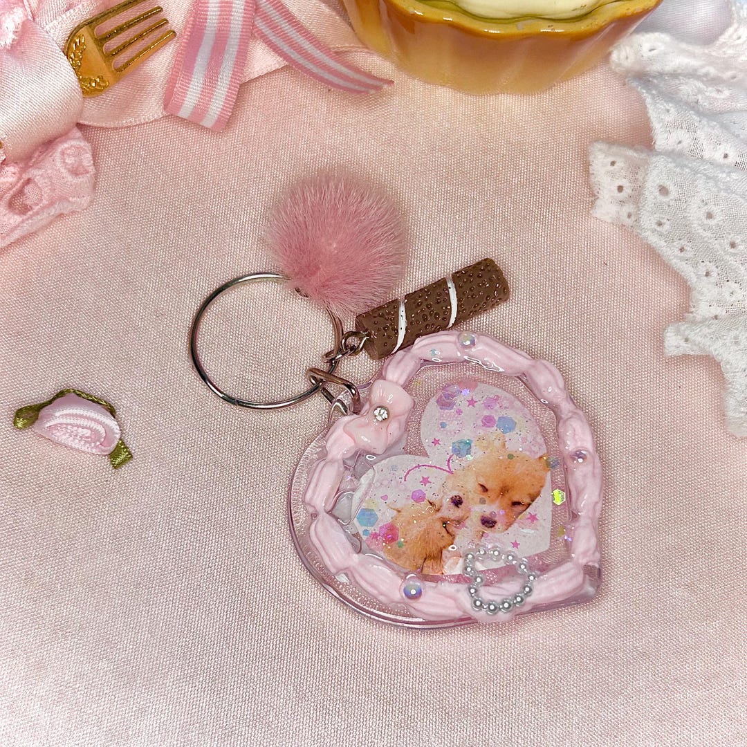 Cute Heisei Retro Puppy Dream Deco Keychain / Charm / Trinket - Etsy