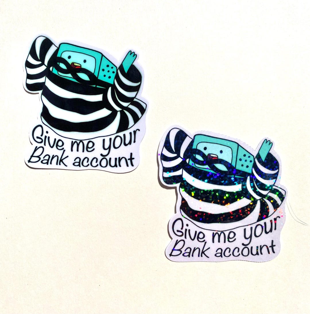 Bmo Bank Account Sticker, Bmo Sticker, Adventure Time Sticker, Vinyl ...