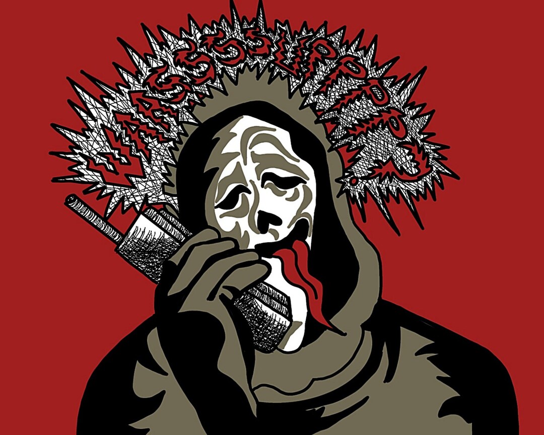 Ghostface Wasssupppp 8.5 by 11 Art Print / Halloween Art Prints ...
