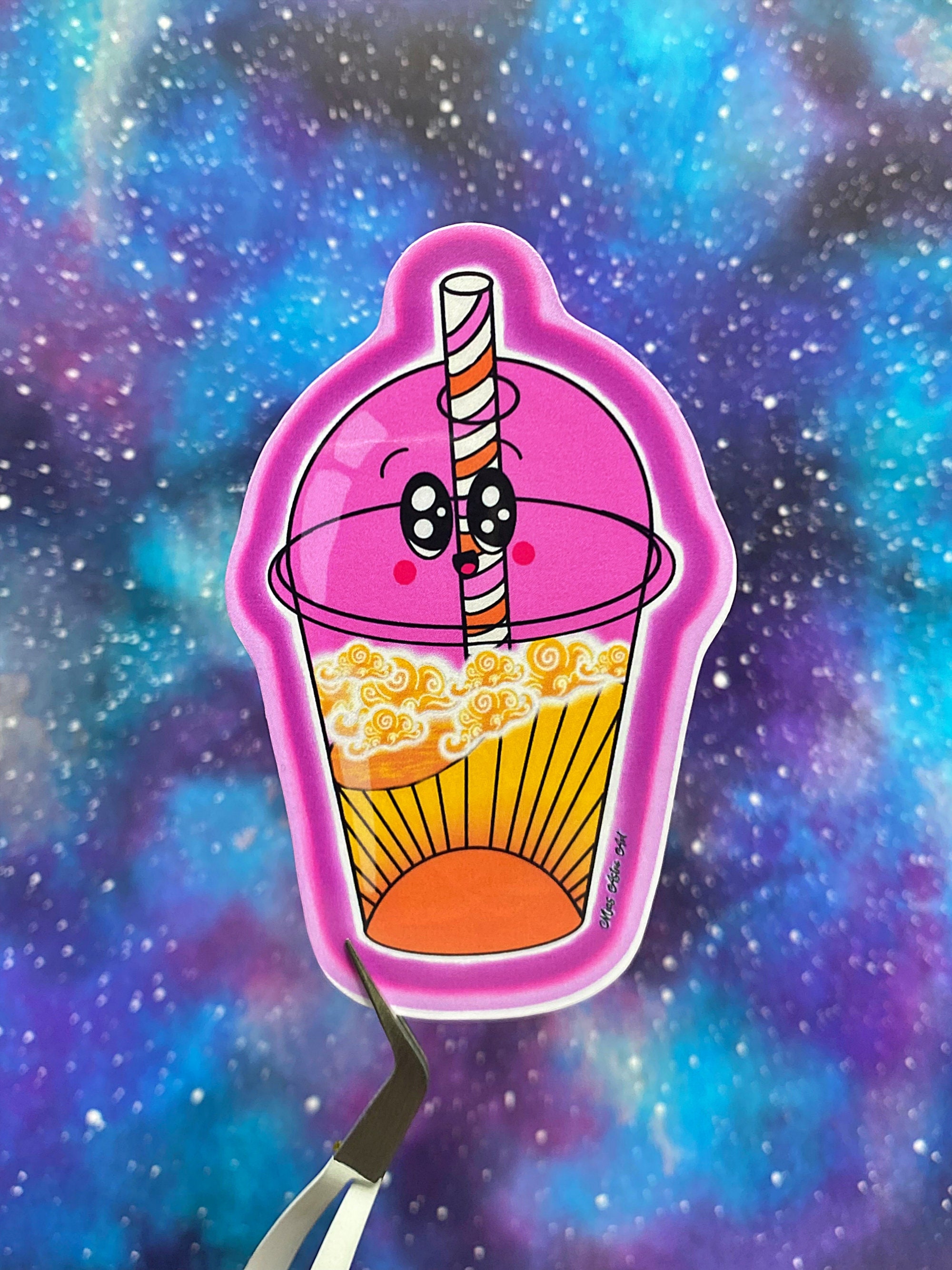 Sunrise Slushy Sticker Kawaii Sticker Drink Sticker Cute - Etsy