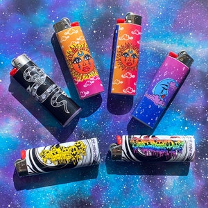 Smiley Face Lighter Wrap Acid Drip Lighter Wrap Trippy Lighter Wrap ...