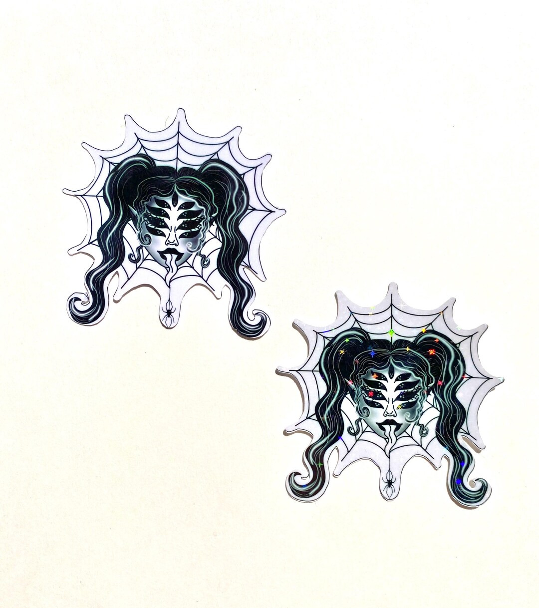 Spider Babe Sticker, Demon Girl Sticker, Spider Sticker, Vinyl Die Cut ...