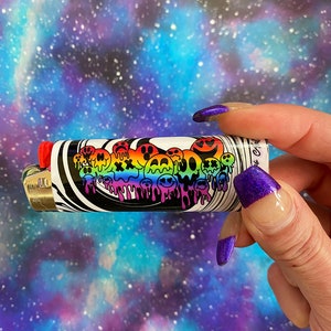 Smiley Face Lighter Wrap Acid Drip Lighter Wrap Trippy Lighter Wrap ...
