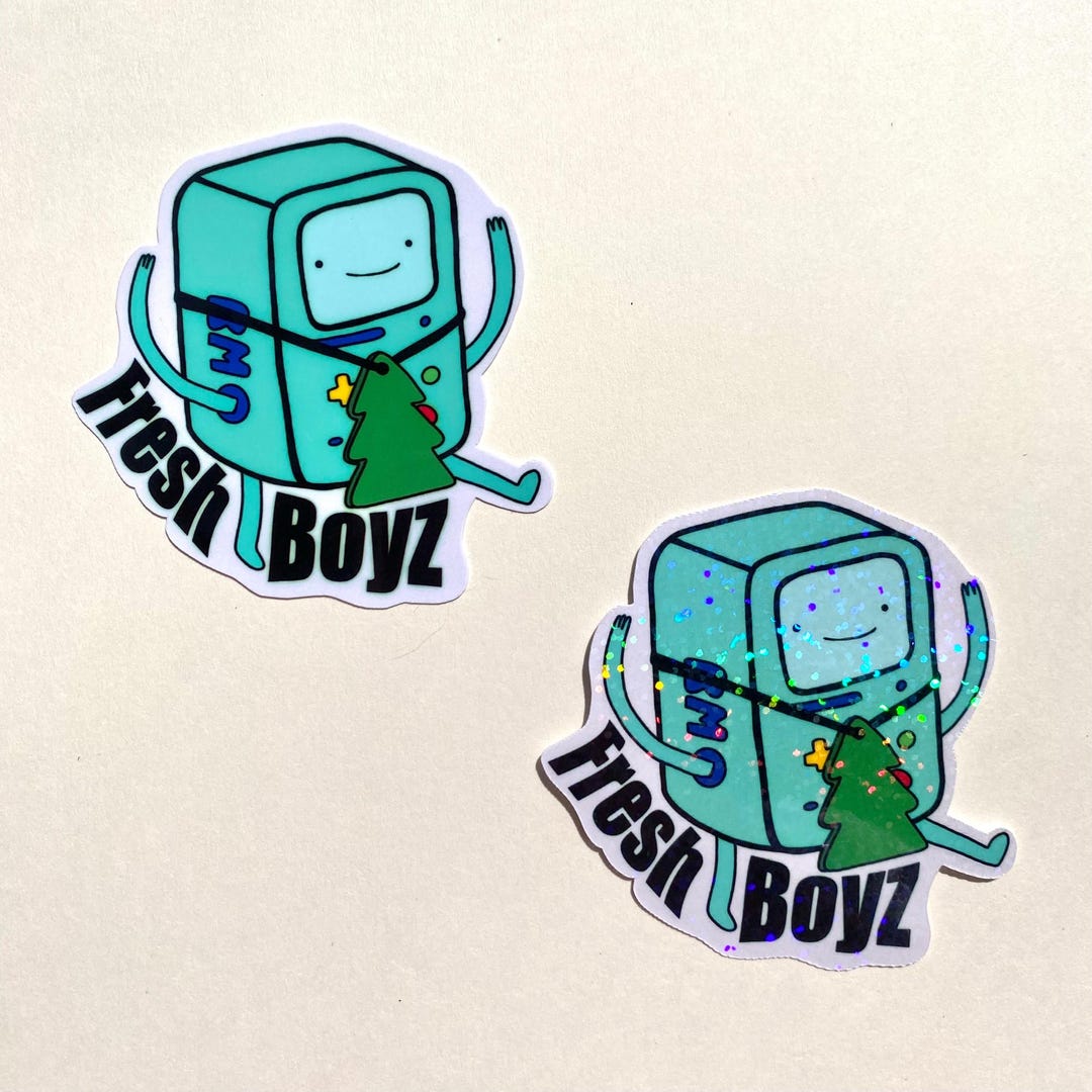 Bmo Fresh Boyz Sticker, Bmo Sticker, Adventure Time Sticker, Vinyl Die ...