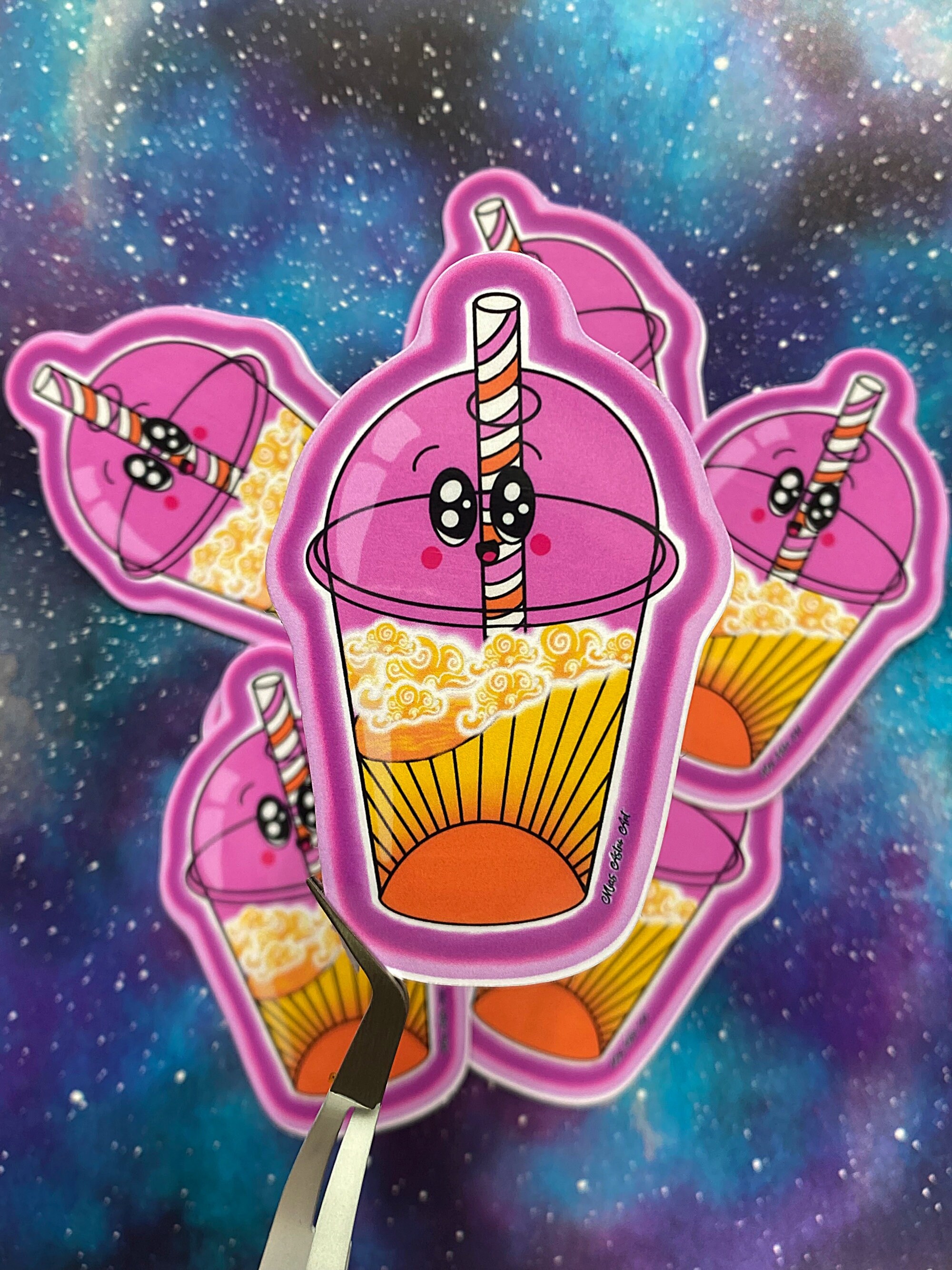 Sunrise Slushy Sticker Kawaii Sticker Drink Sticker Cute - Etsy