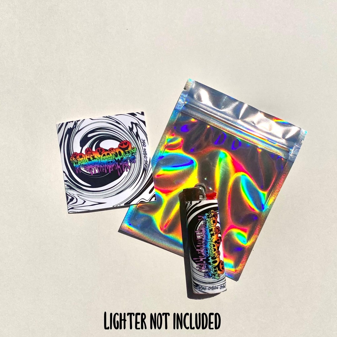 Smiley Face Lighter Wrap, Trippy Lighter Wrap LIGHTER NOT INCLUDED ...