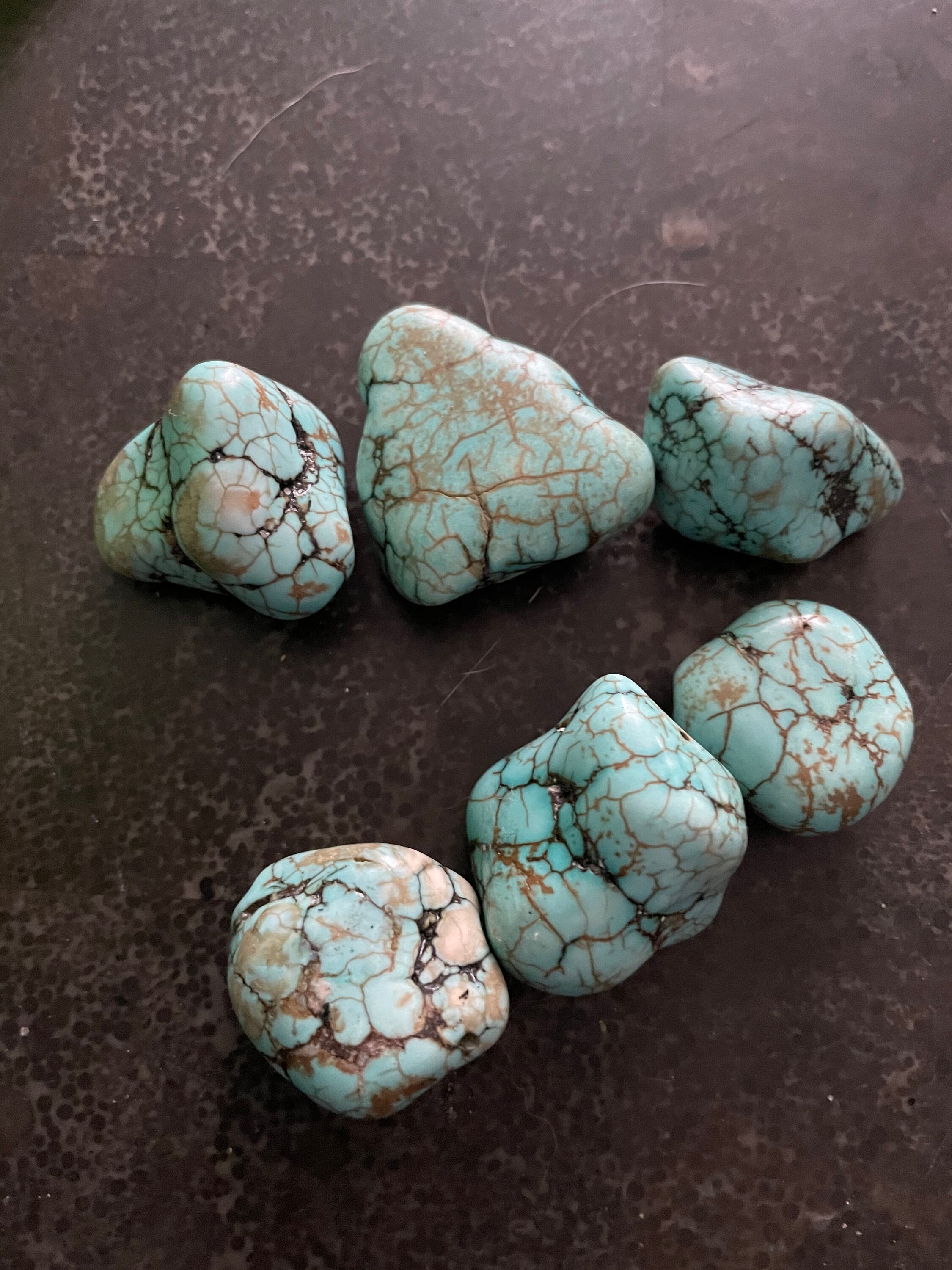 Howlite Perlas Howlite Stone Dyed Howlite 6pc. Color | Etsy