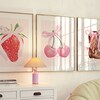 Set of 3 Coquette Pink Bows Disco Ball Trendy Printable Gallery Wall ...