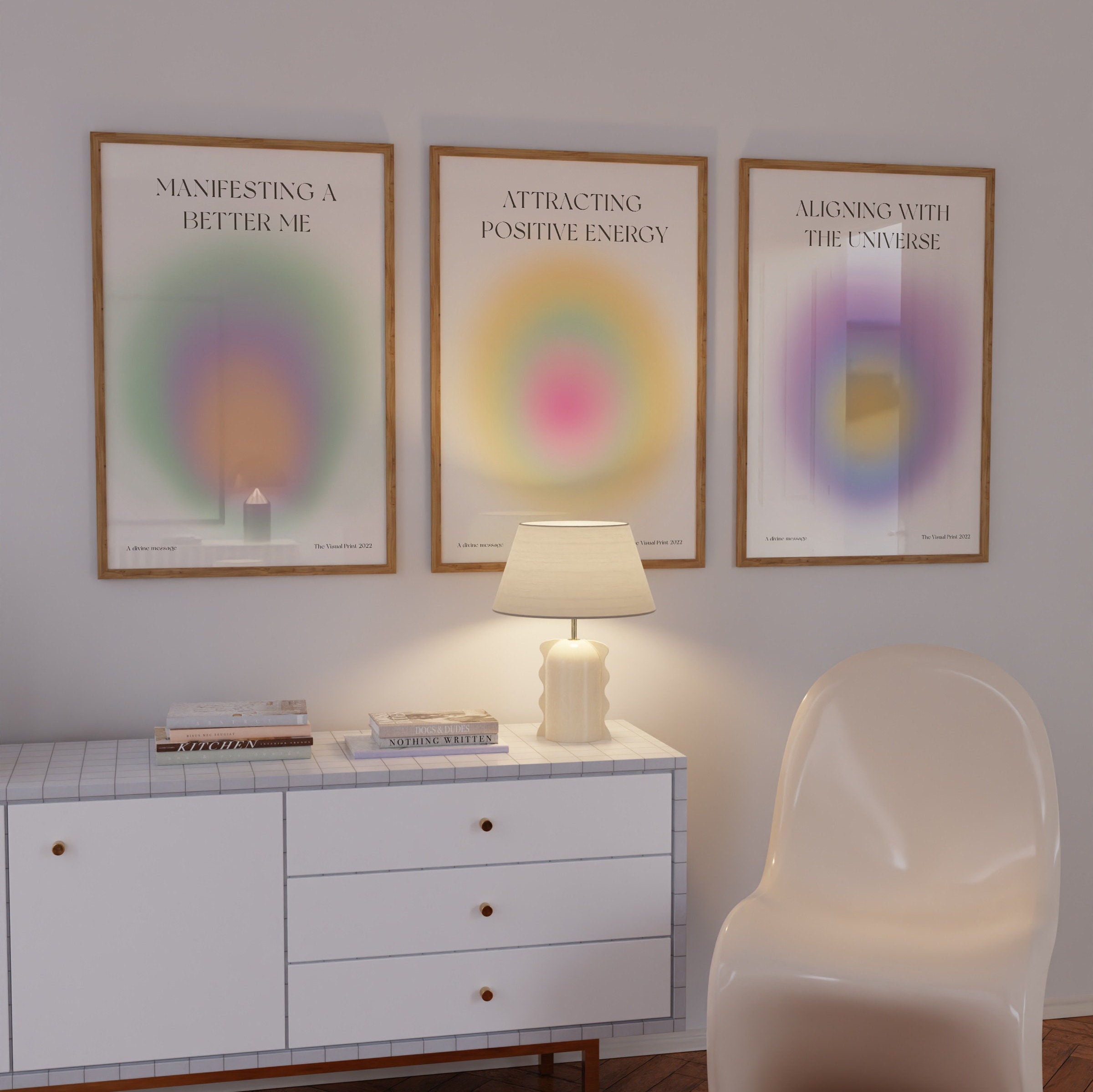 Set of 3 Manifestation Spiritual Wall Art Set Print, Manifestation ...