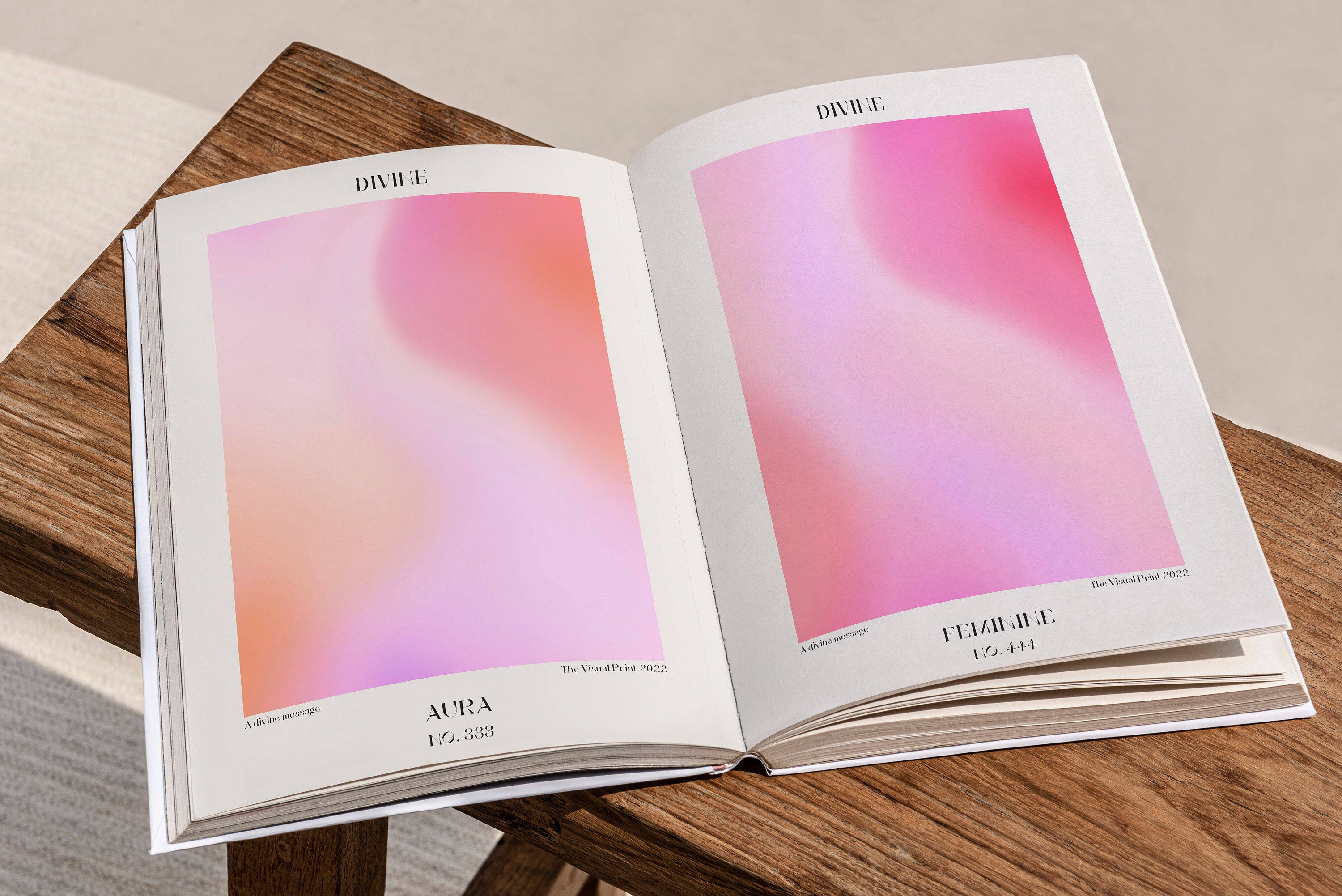 Divine Feminine 444 Aura Gradient Digital Download Wall Art Poster ...