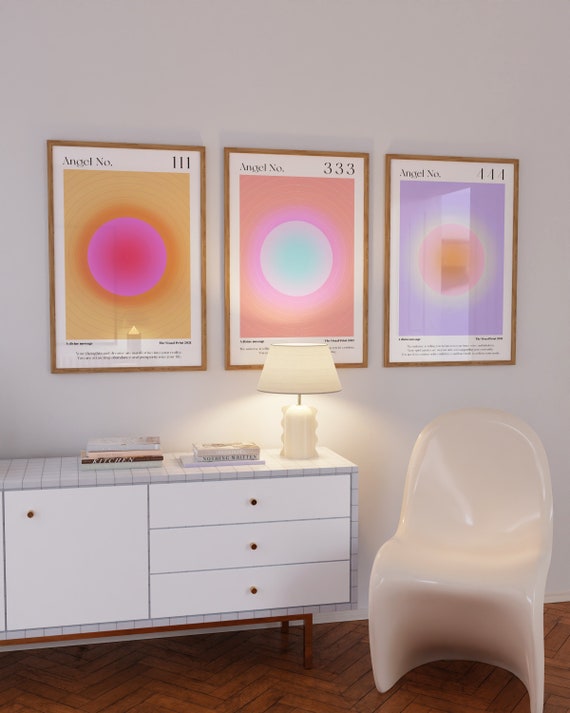 Original Angel Numbers Set 111333444 Poster Wall Art Print - Etsy Australia