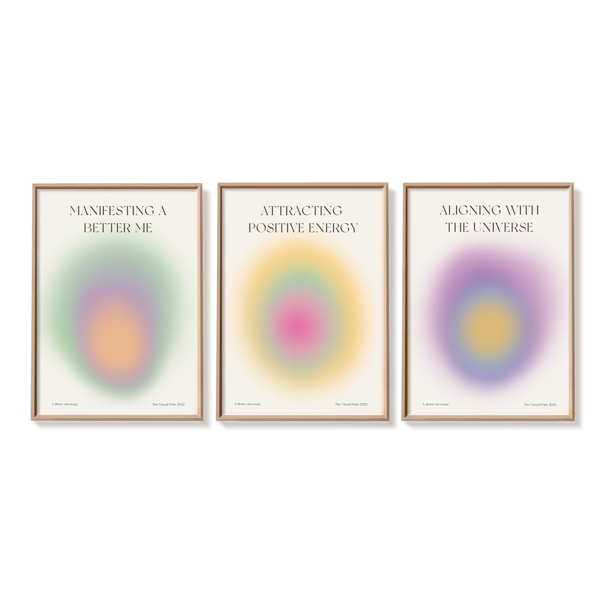 Set of 3 Manifestation Spiritual Wall Art Set Print, Manifestation ...
