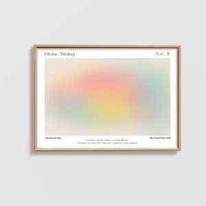 Divine Timing Landscape Original Art Print, Manifestation Spiritual ...