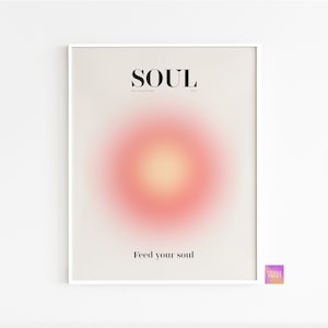 Mind Body Soul Aura Gradient Glow Spiritual Abundance Manifest Art ...