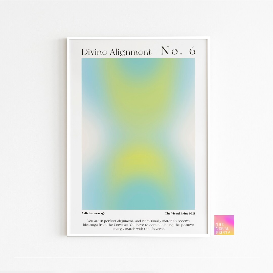 Divine Alignment Original Art Print, Manifestation Spiritual Energy ...
