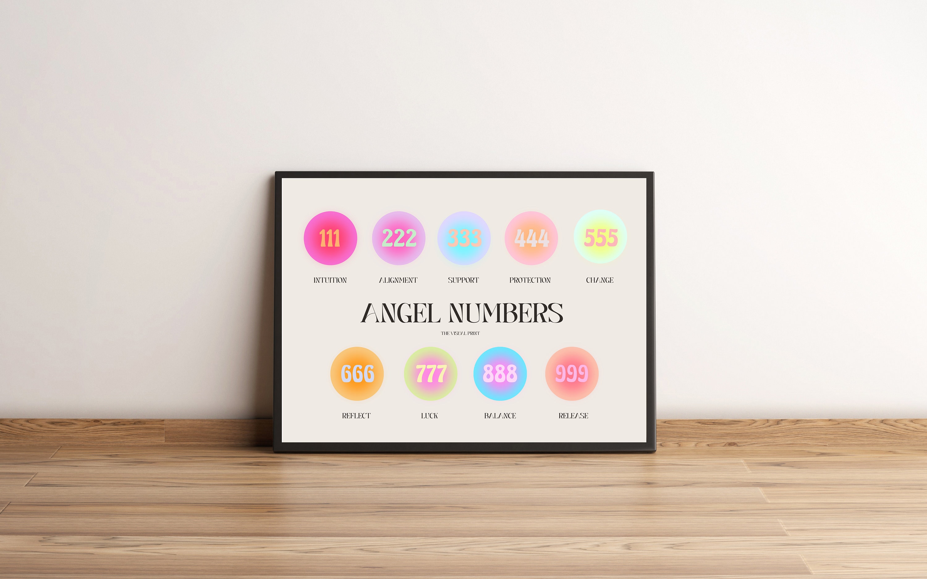 Landscape Angel Number Aura Collection Set Hot Pink Retro - Etsy