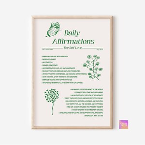 Green Set of 3 Positive Energy Gradient Spiritual Retro 70s 90s Wall ...