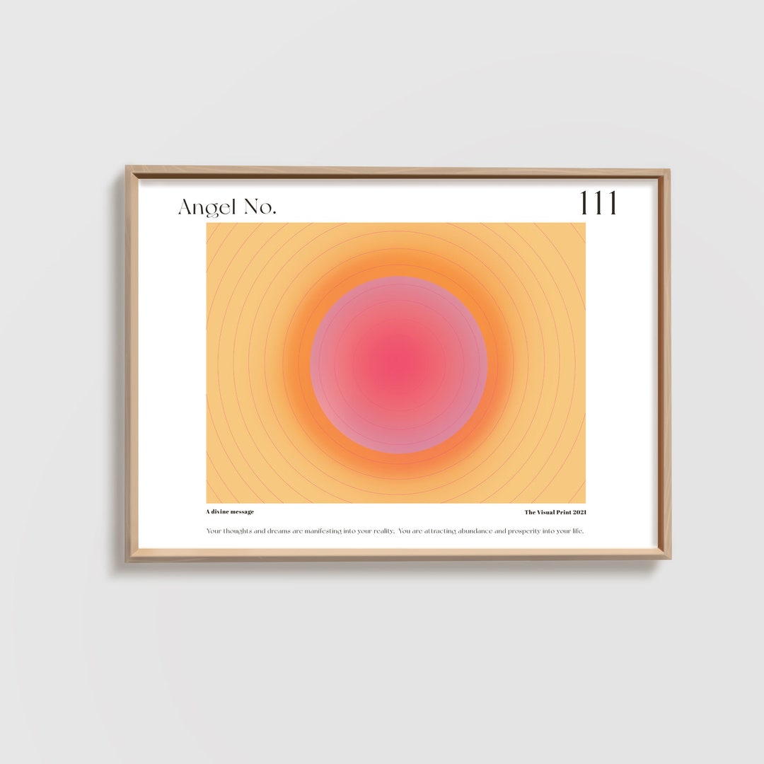 Angel Number 111 Horizontal Landscape Manifestation Energy Gradient ...