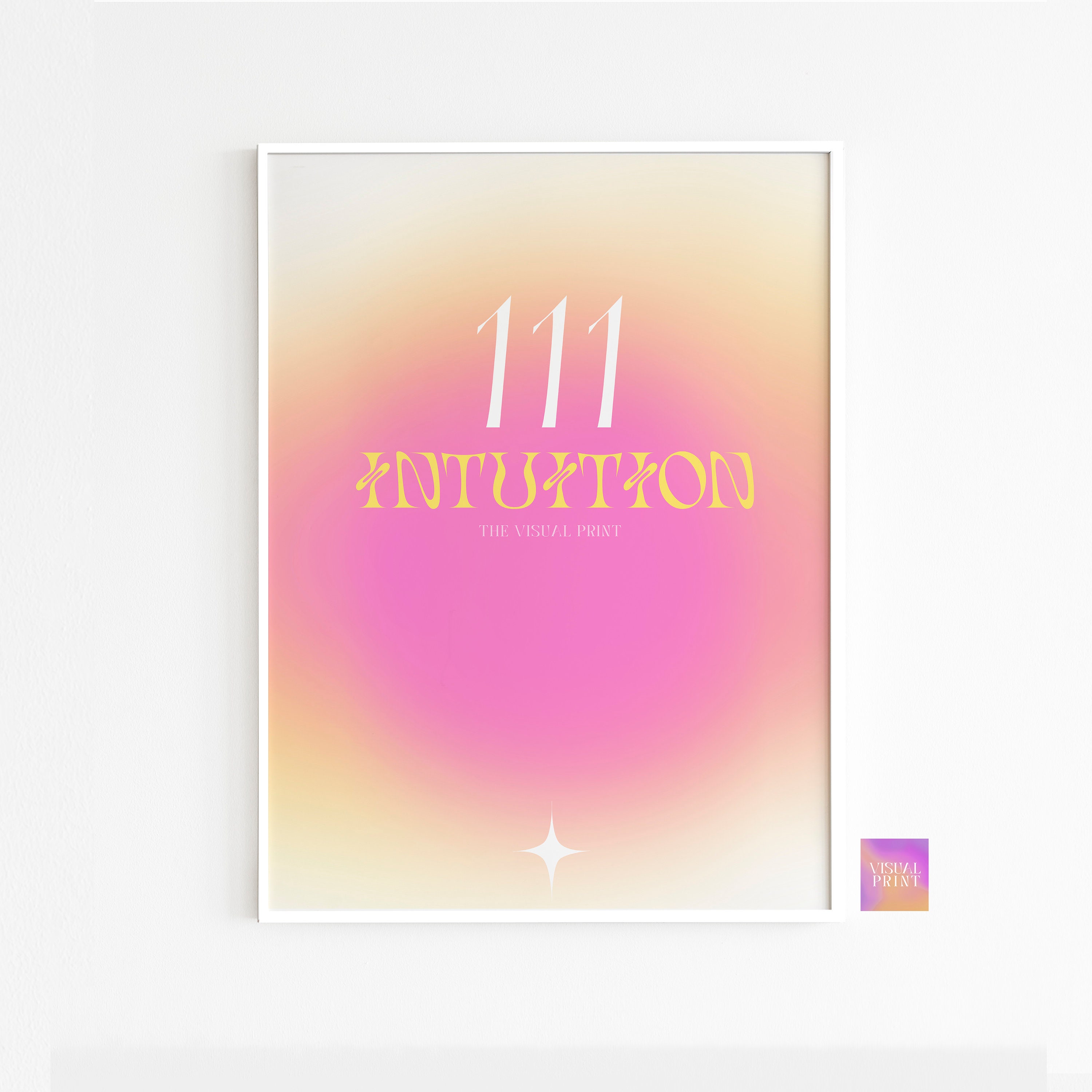 Hot Pink Aura Set Retro 90's Gradient Style Affirmation Spiritual ...