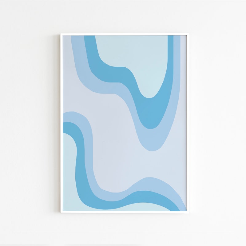 Light Blue Wall Art - Etsy