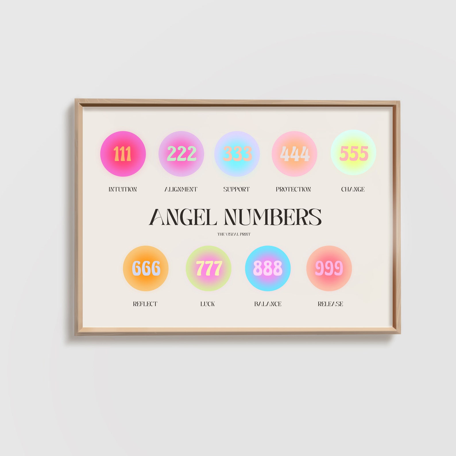 Landscape Angel Number Aura Collection Set Hot Pink Retro - Etsy