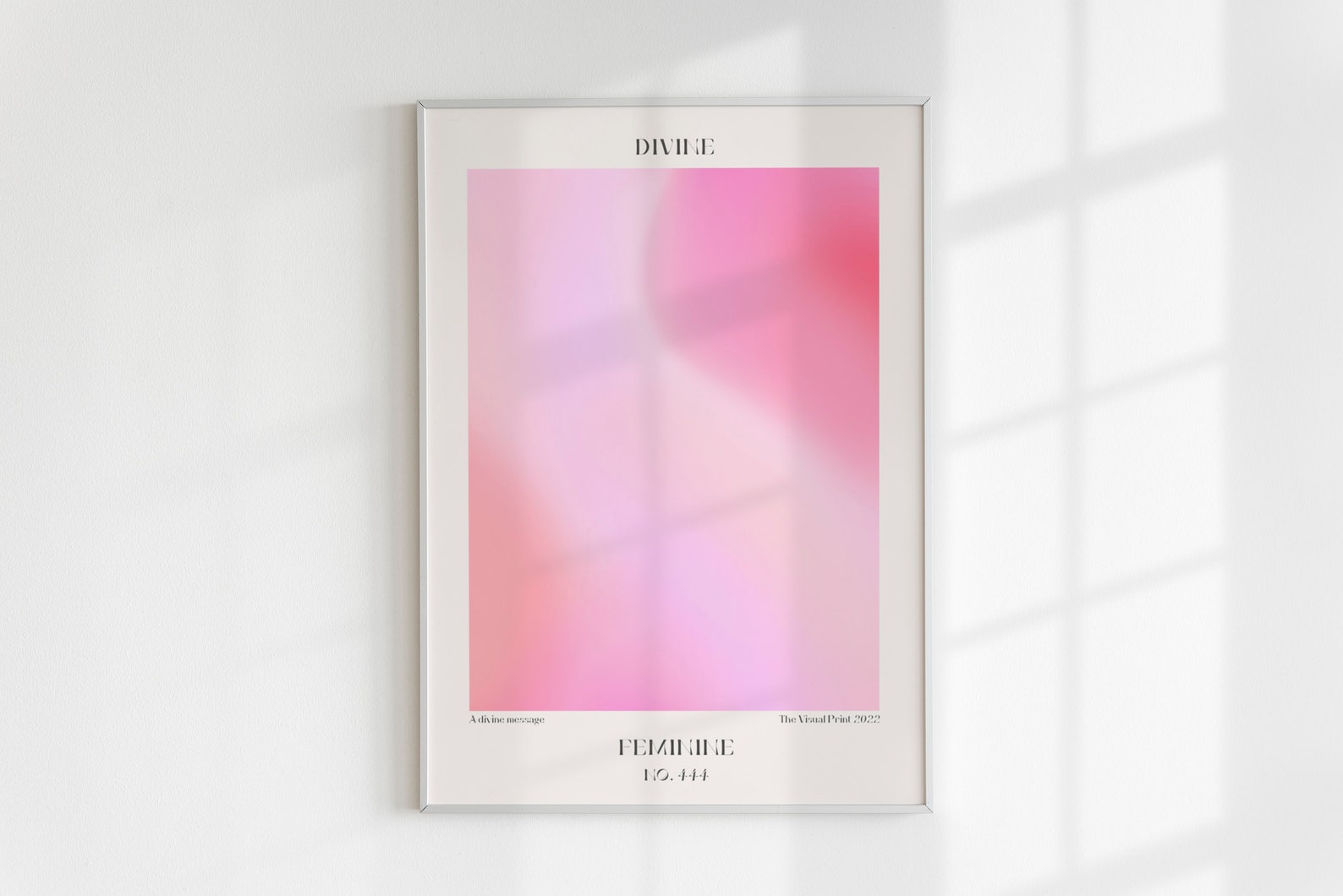 Divine Feminine 444 Aura Gradient Digital Download Wall Art Poster ...