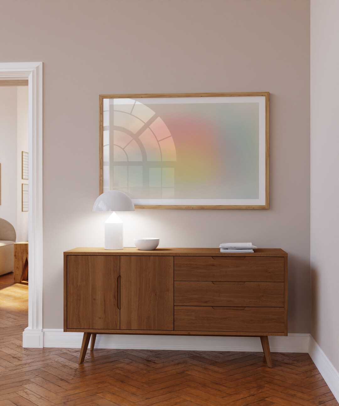 Landscape Gradient Soft Pastel Poster Bedroom Office Decor, Aura ...