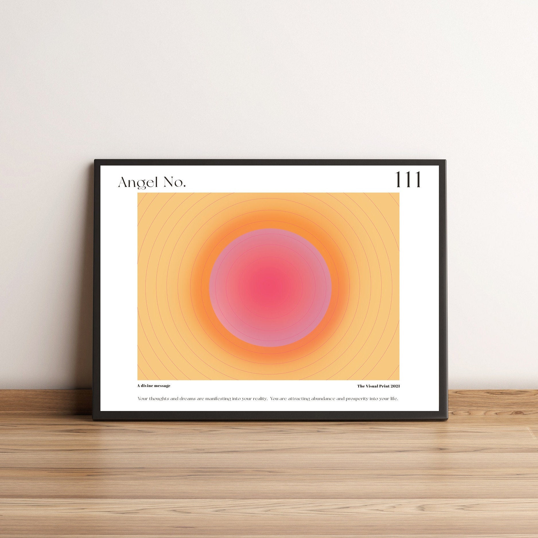 Angel Number 111 Horizontal Landscape Manifestation Energy Gradient ...
