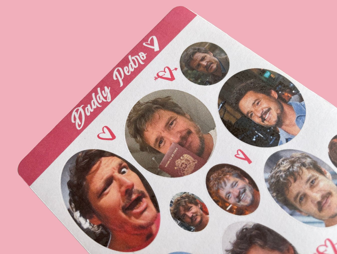 Pedro Pascal Sticker Sheet Set Stickerbogen Daddy Mini Collage - Etsy
