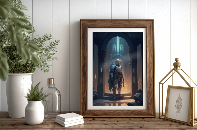 Mando Poster Digital Printable Fanart Adorable Star Photography Print ...