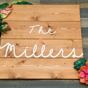 Personalized Rustic Wooden Sign | Wedding Decor Sign | Beach Expoxy ...