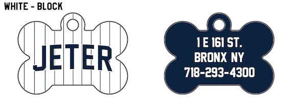 Custom New York Yankees Themed Double-sided Dog ID Tag Mini - Etsy
