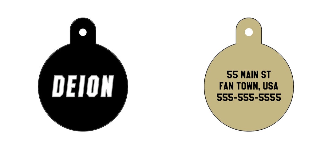 Custom Colorado Buffaloes Themed Double-sided Dog ID Tag Round - Etsy