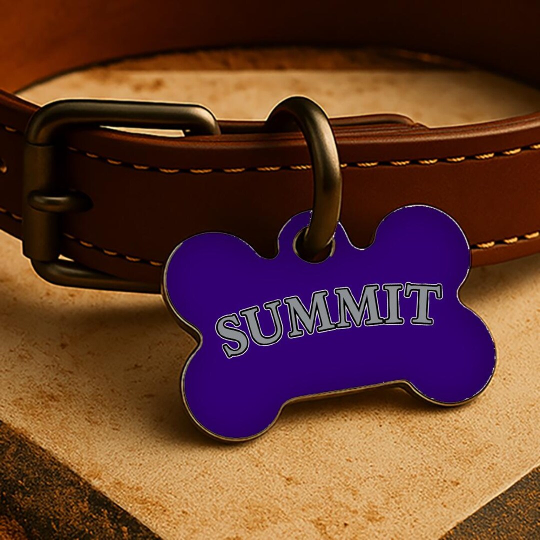 Custom Dog Tag – Colorado Game Day Style, Purple Diamond Edition ...