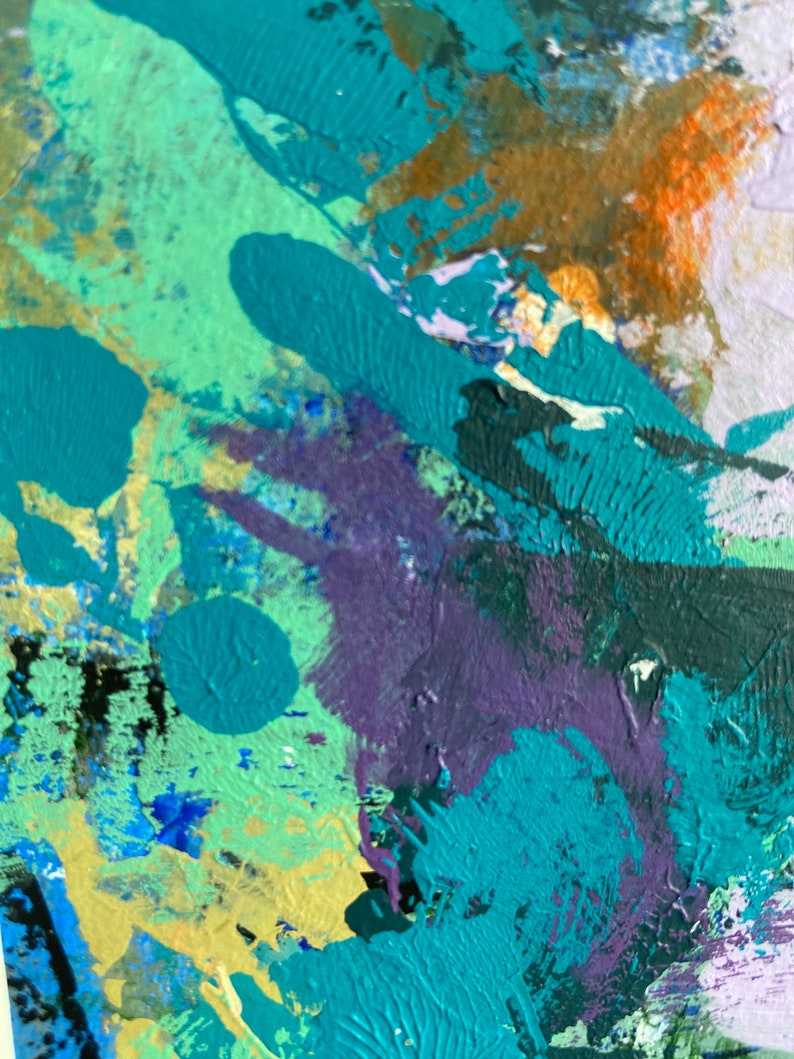 Art Gift Idea: Hand-painted Abstract Art on Paper - Etsy