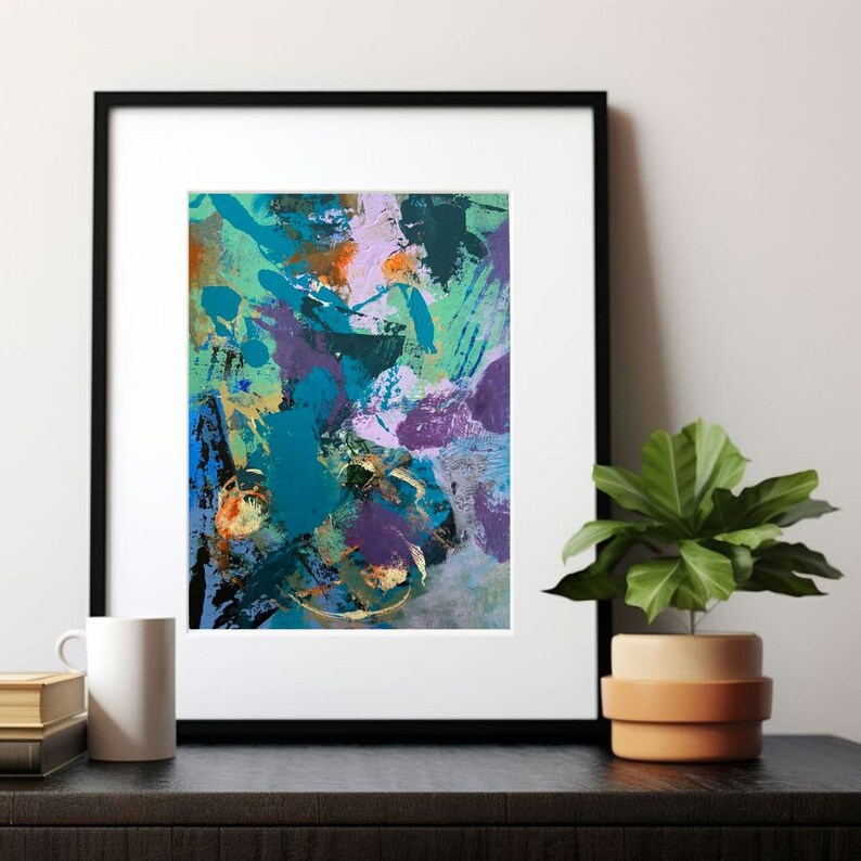 Art Gift Idea: Hand-painted Abstract Art on Paper - Etsy