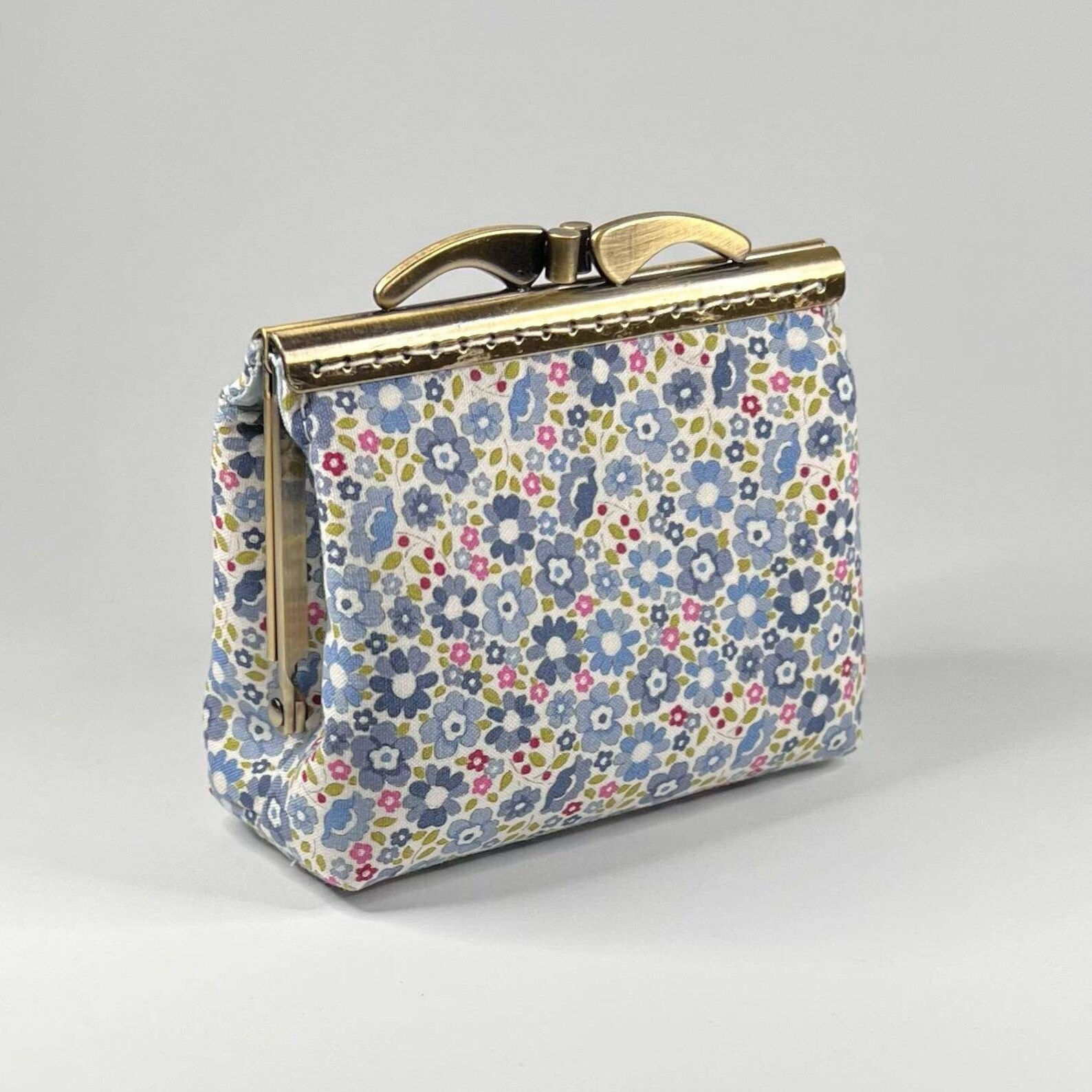 Double Kiss Lock Purse, Metal Frame Purse, Kiss Lock Purse, Coin Purse ...