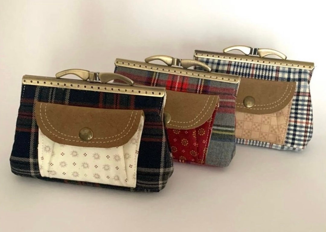 Double Kiss Lock Purse, Metal Frame Purse, Kiss Lock Purse, Coin Purse ...