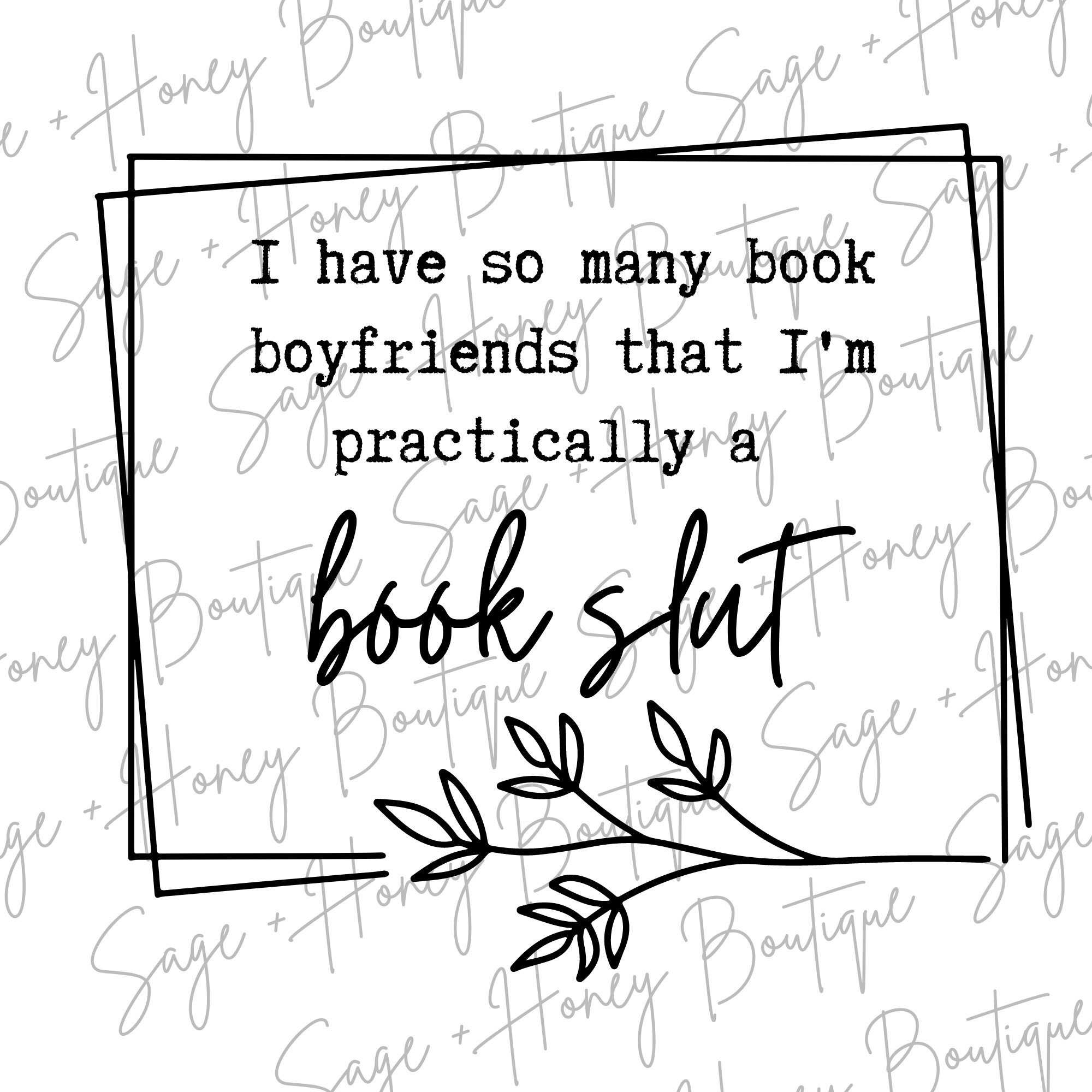 Book Boyfriends PNG SVG Digital Download - Etsy