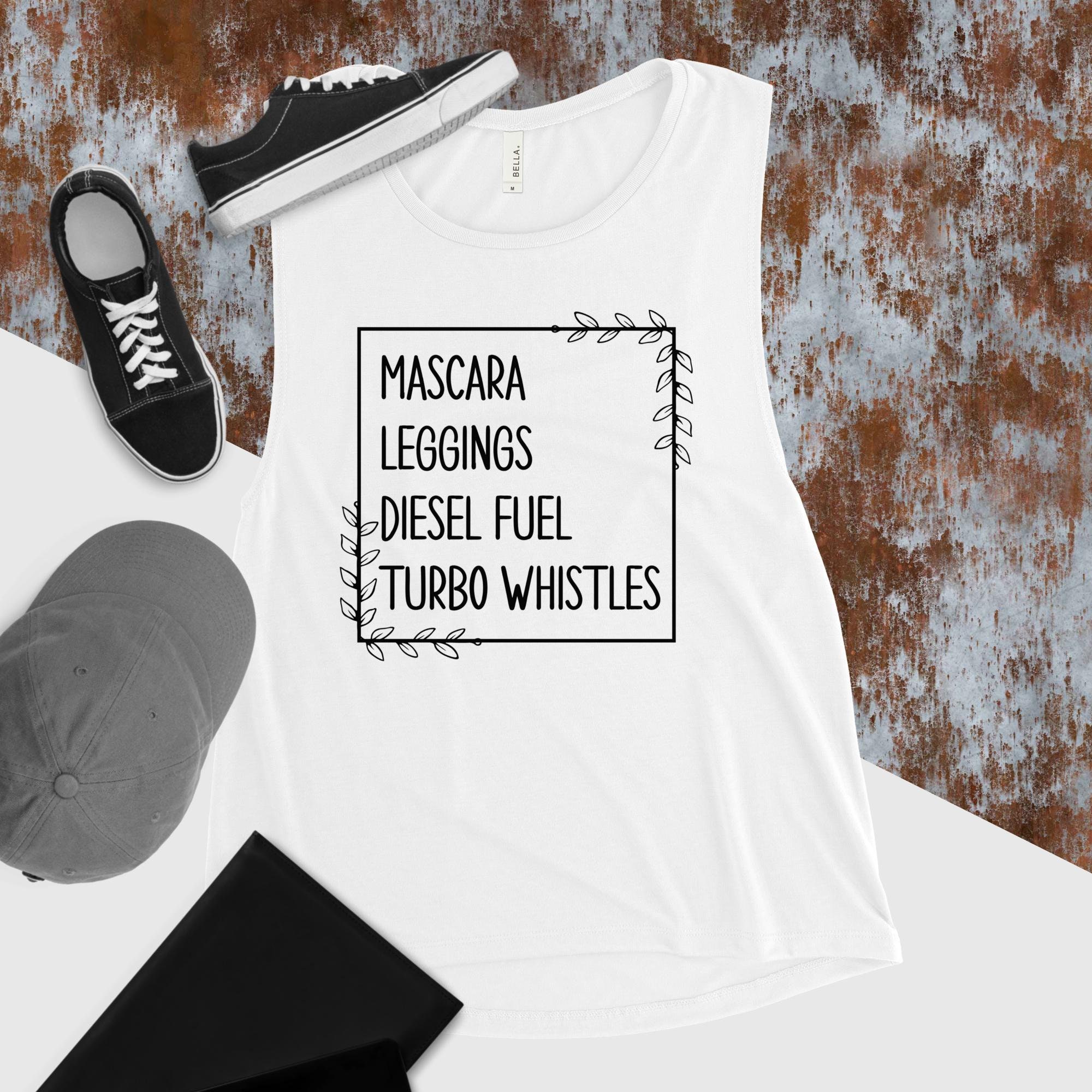 Mascara | Leggings | Diesel Fuel | Turbo Whistles | Tank - Etsy