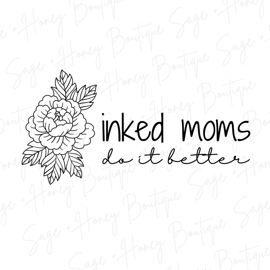 Inked Moms | PNG | SVG | Digital Download - Etsy
