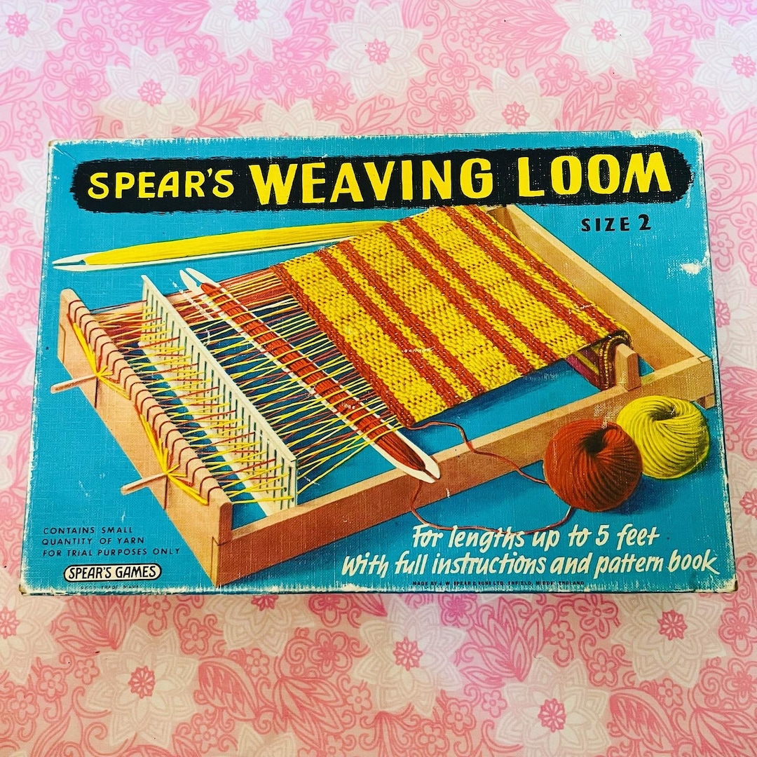 Spears Weaving Loom Size 2 Vintage Craft Set Wooden With Wool - Etsy