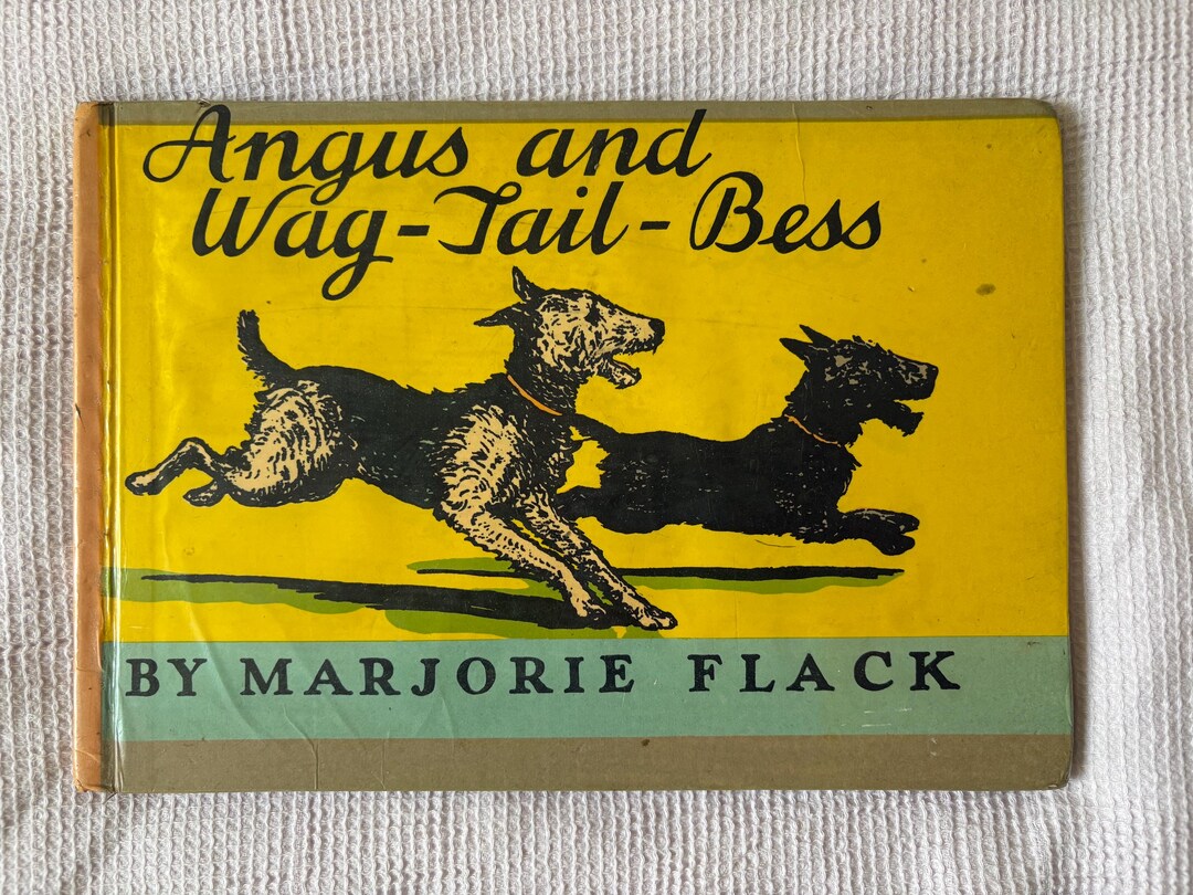 Angus and Wag Tail Bess Marjorie Flack Bodley Head Vintage 1950's ...