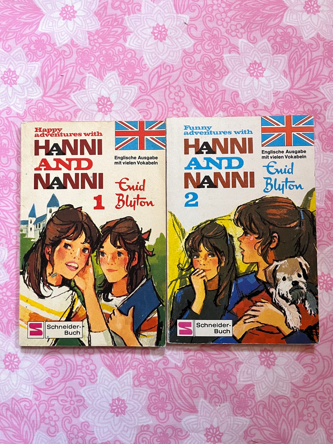 Adventures With Hanni and Nanni Enid Blyton 1 & 2 English Text German ...